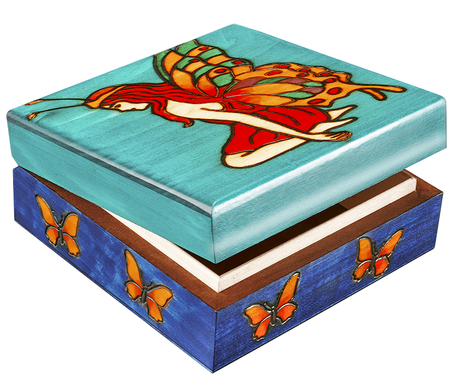 Fairy of the Butterflies - Enchanted World of Boxes